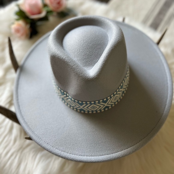 Accessories | Last Oneboho Stripe Pattern Fedora Hat | Poshmark